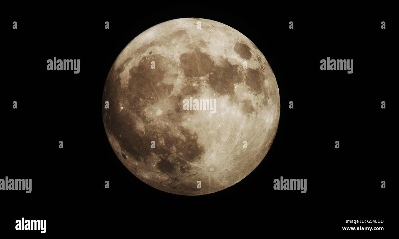 Perigee full moon Stock Photo - Alamy