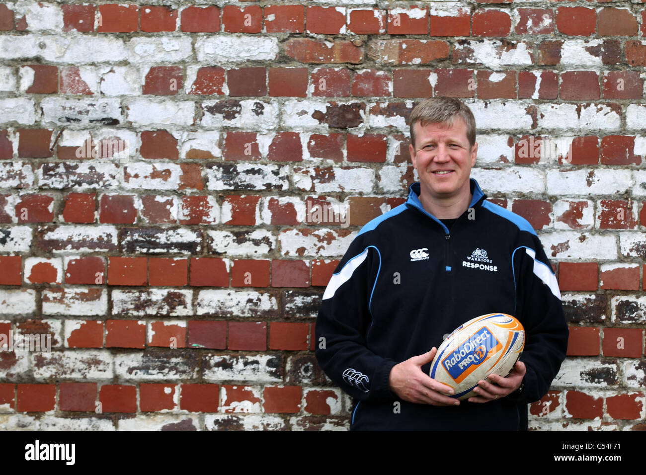 Glasgow Warrior's Shade Munro pictured during a press conference at ...