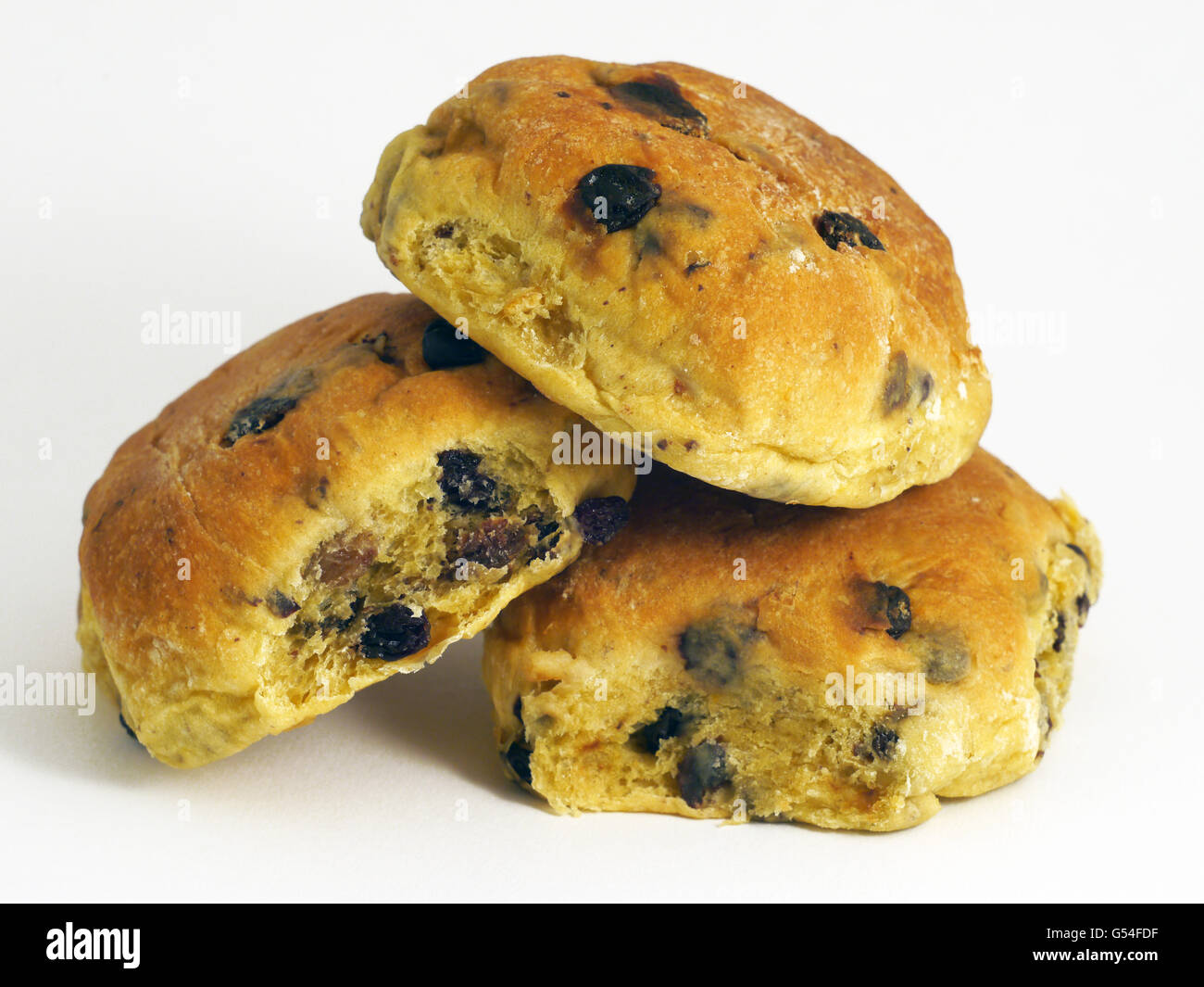 Cornish Saffron buns Stock Photo - Alamy