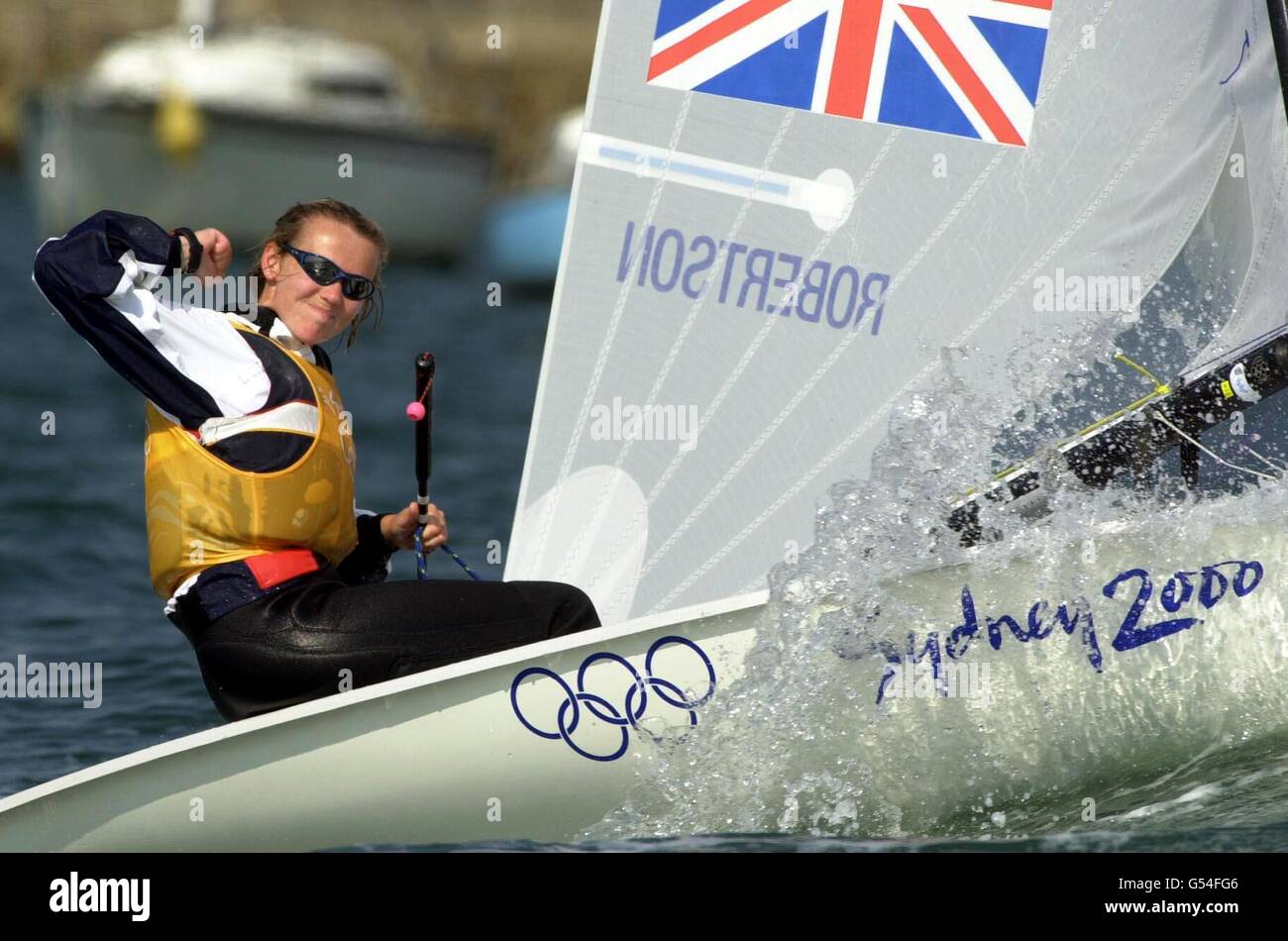 Olympics Robertson Gold sailing Stock Photo - Alamy
