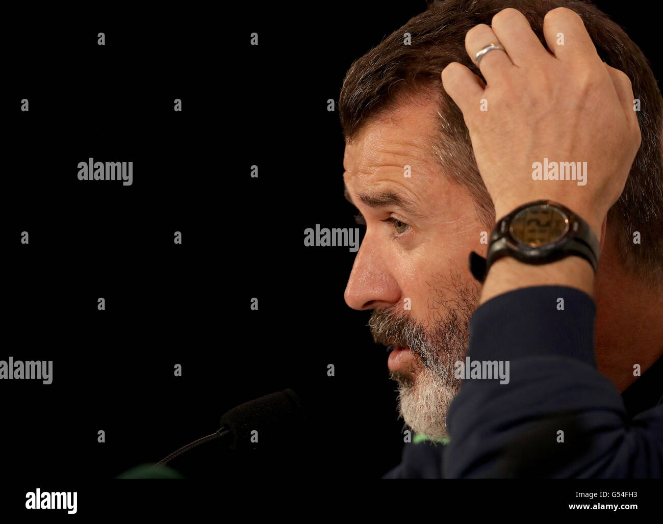 Republic of Ireland assistant manager Roy Keane during a press ...
