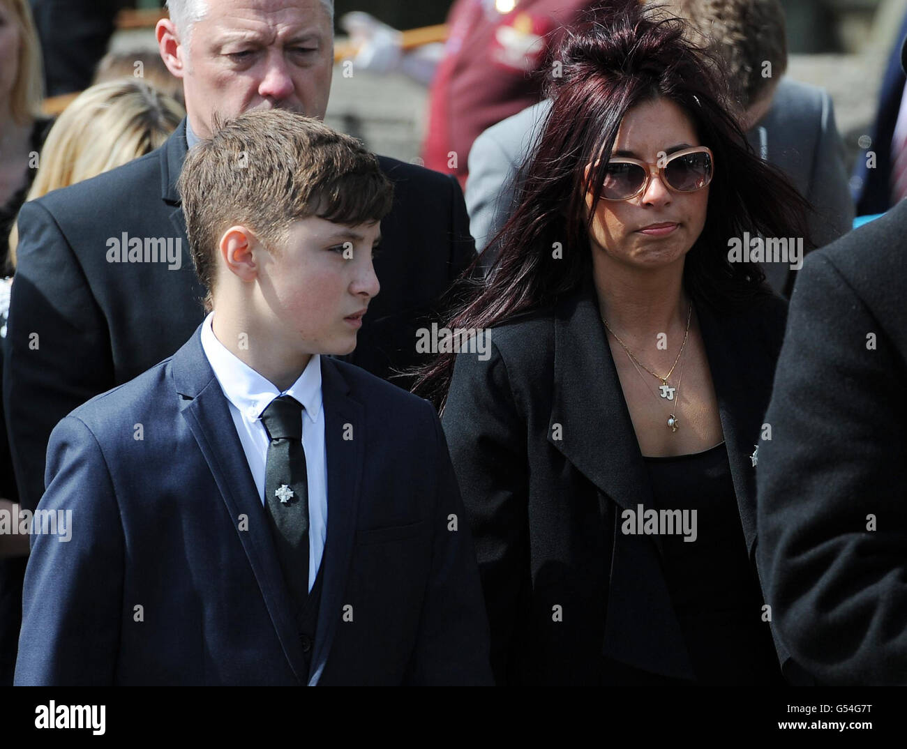 Corporal Jake Hartley funeral Stock Photo - Alamy