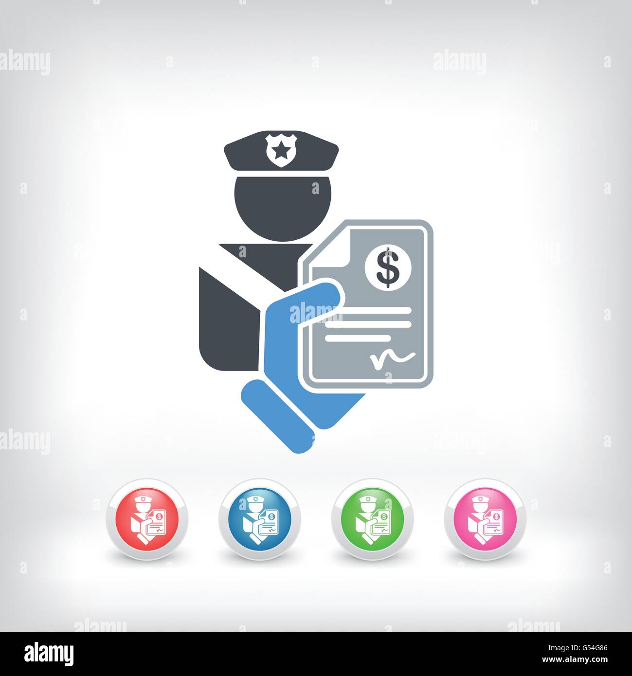 Fine notification Stock Vector Images - Alamy