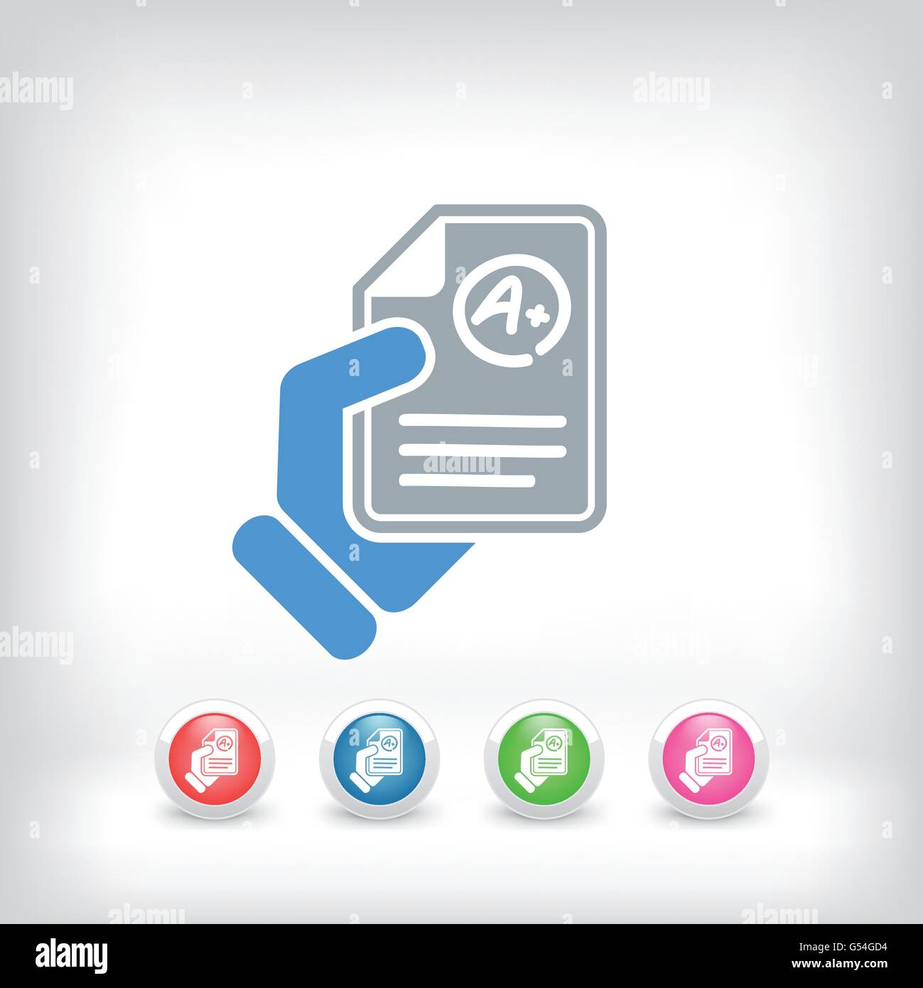 Document with excellent results Stock Vector Image & Art - Alamy