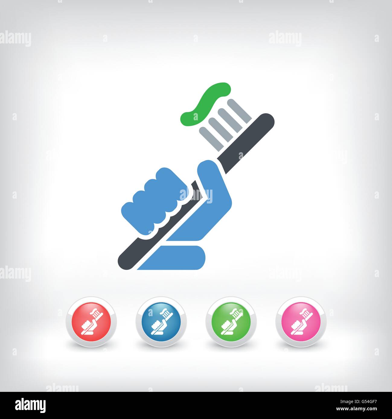 Hand holding toothpaste and toothbrush Stock Vector Image & Art - Alamy