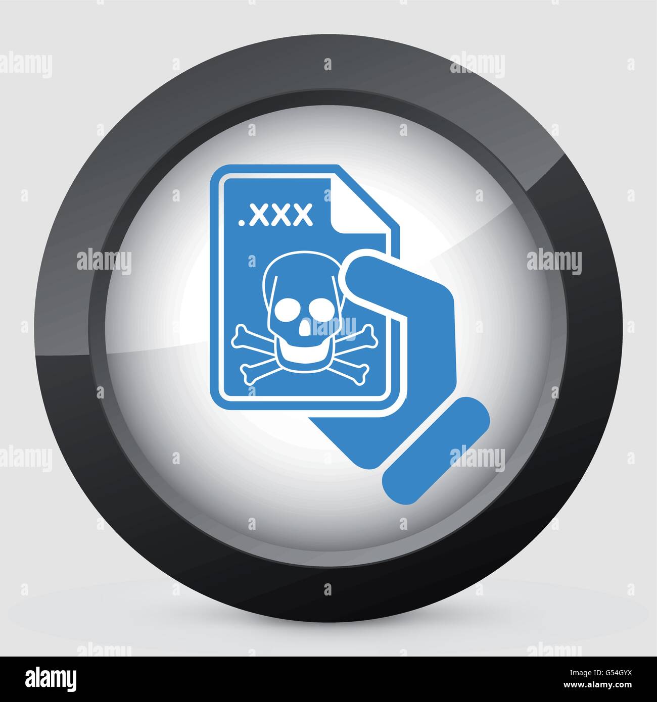 Infected file icon Stock Vector Image & Art - Alamy