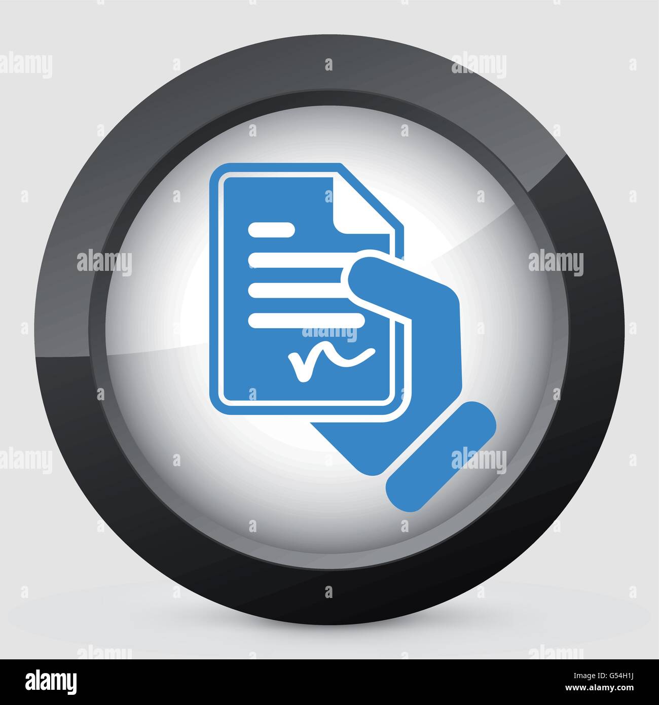 Document signed icon Stock Vector Image & Art - Alamy