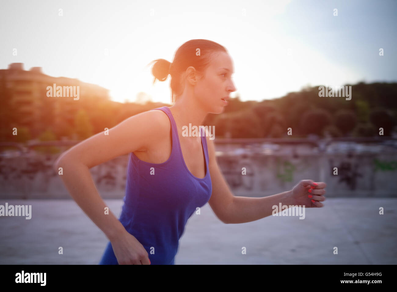 New york woman running hi-res stock photography and images - Alamy