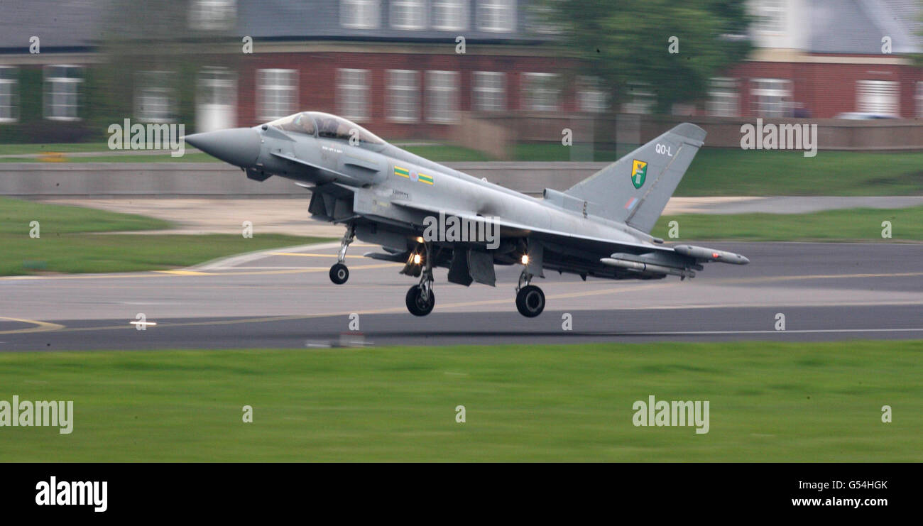 Raf typhoon at raf northolt in west london hi-res stock photography and ...