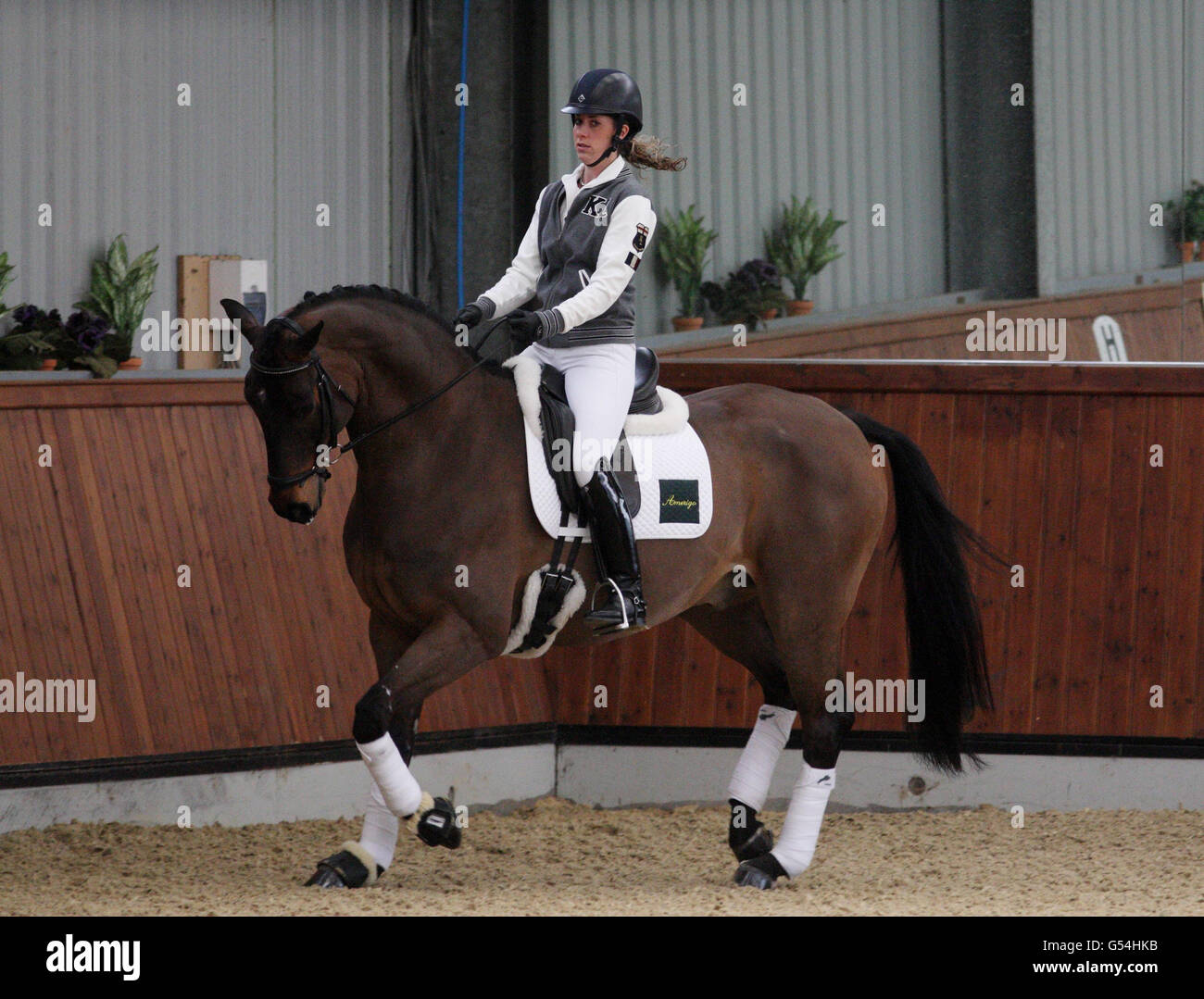 Equestrian - Carl Hester and Charlotte Dujardin Filers Stock Photo - Alamy