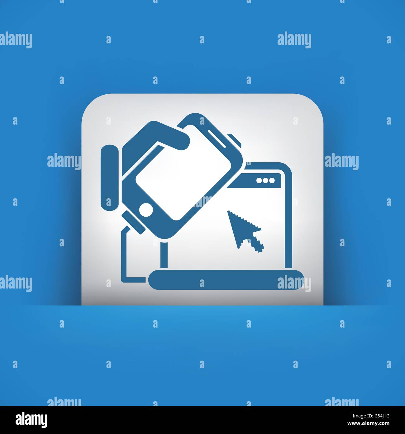 Smartphone and computer connection Stock Vector Image & Art - Alamy