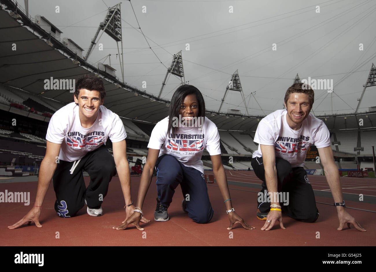 London 2012 hopefuls (left to right) 1500m runner from UWIC Cardiff ...
