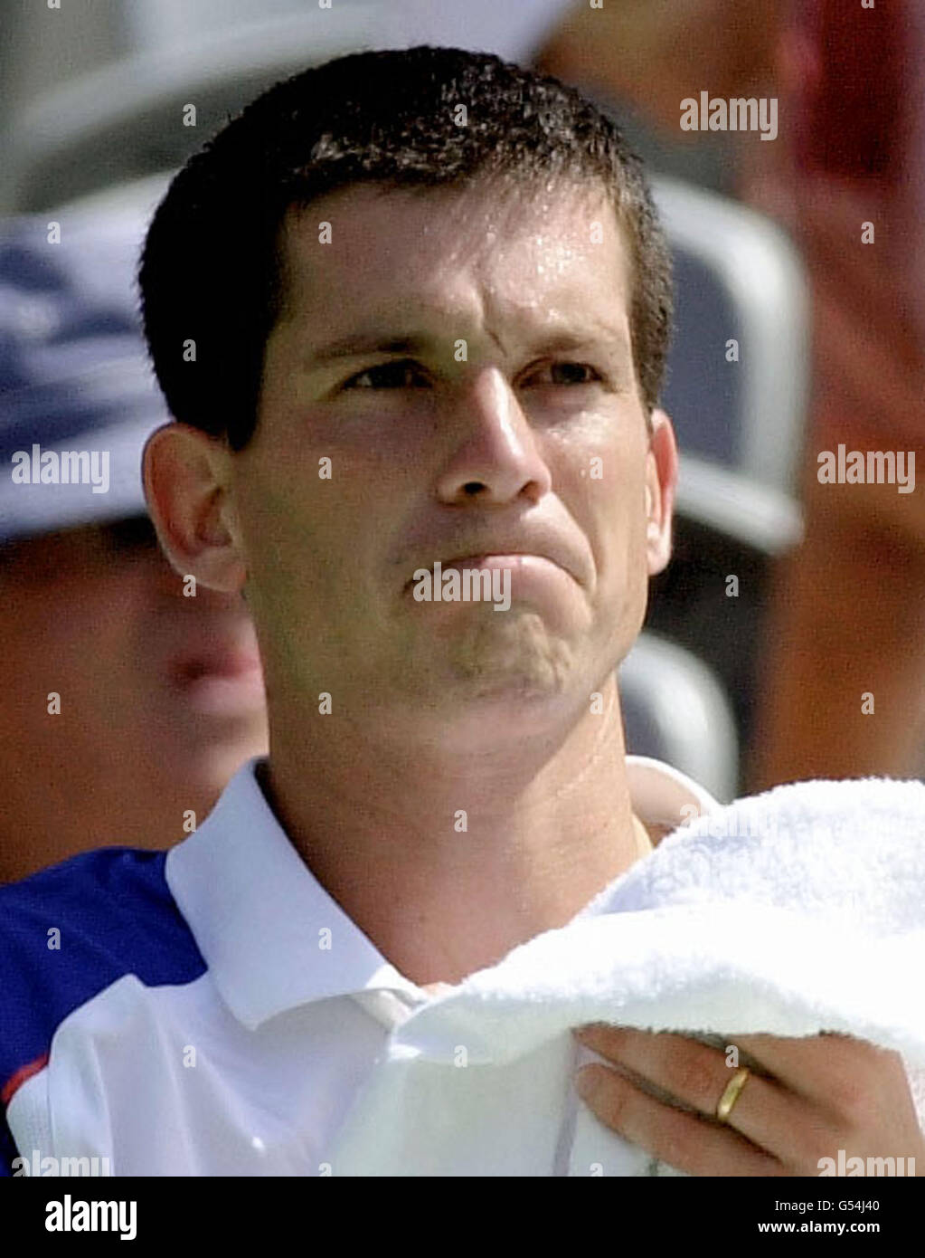 Olympics henman tennis loss hi-res stock photography and images - Alamy