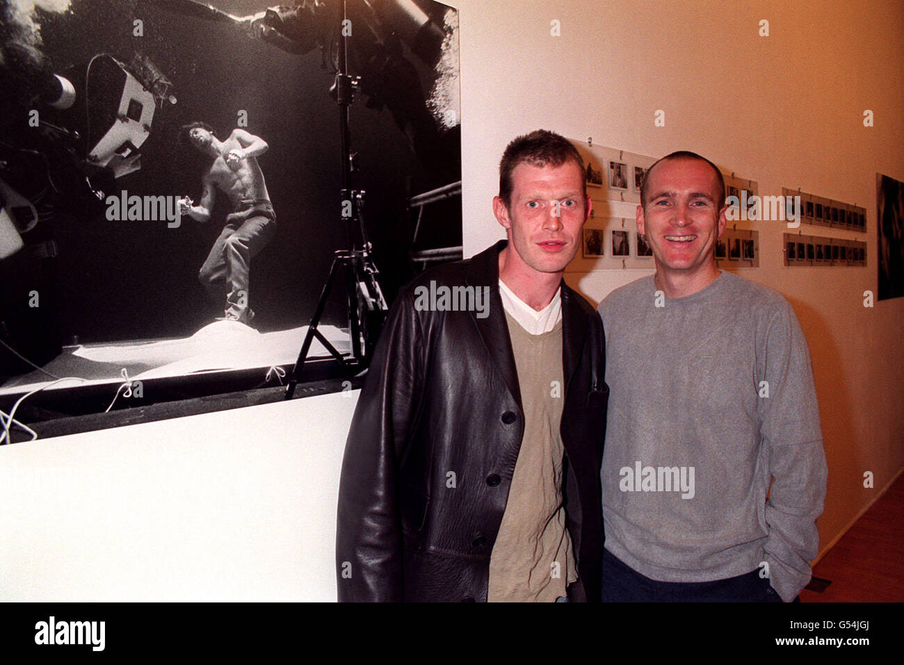 Photographer Daniel Smith (right) with actor Jason Flemyng at his ...