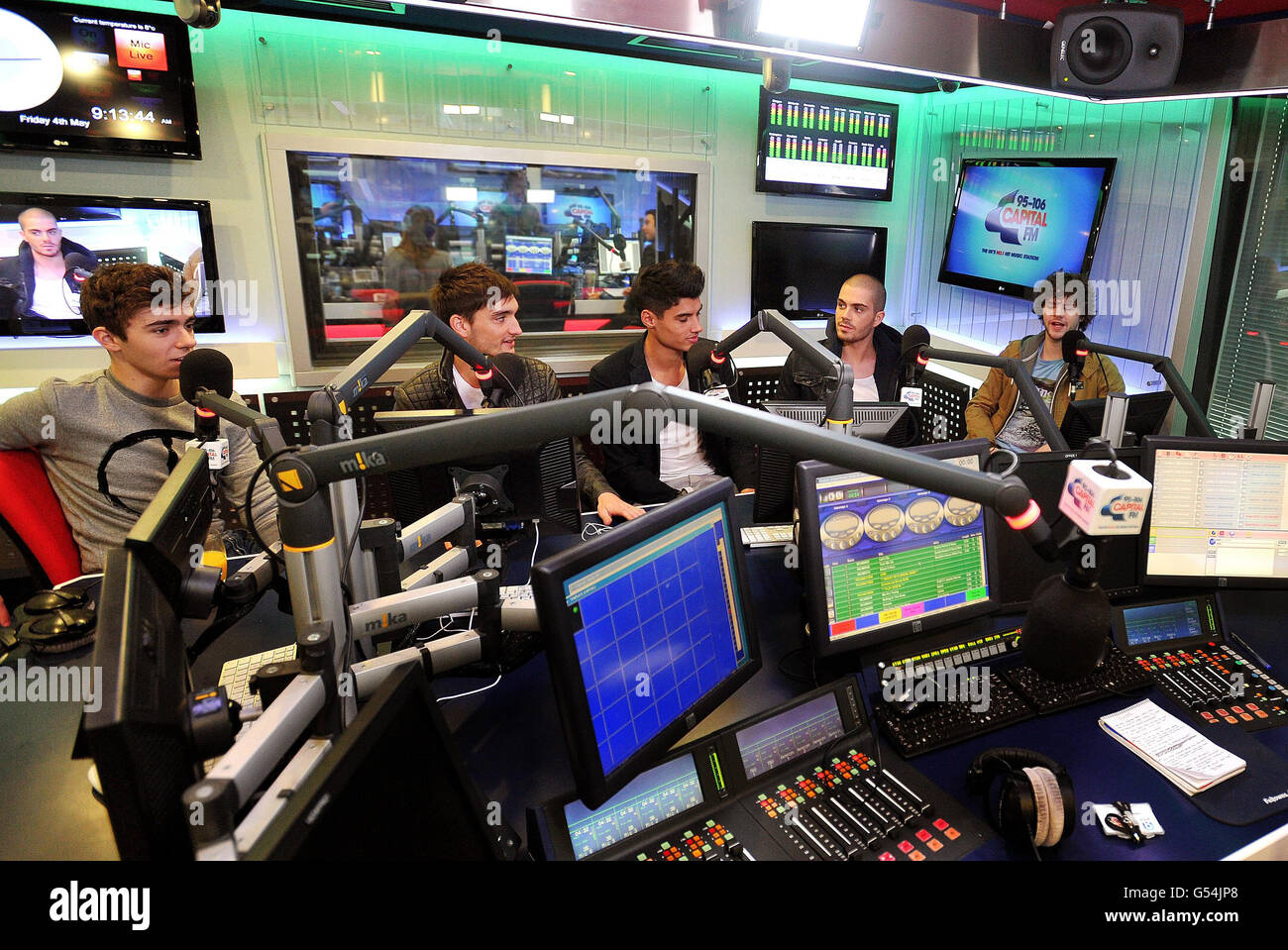 The Wanted at Capital Radio - London Stock Photo - Alamy