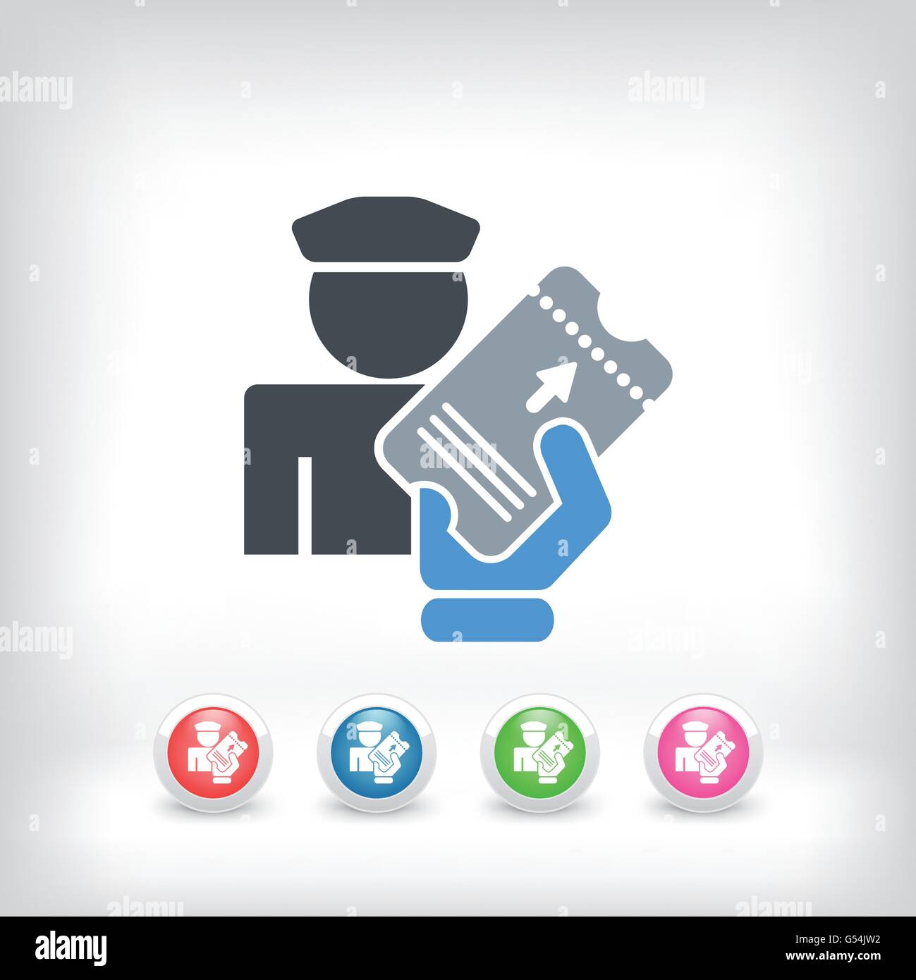 Ticket Inspection Train Stock Vector Images - Alamy