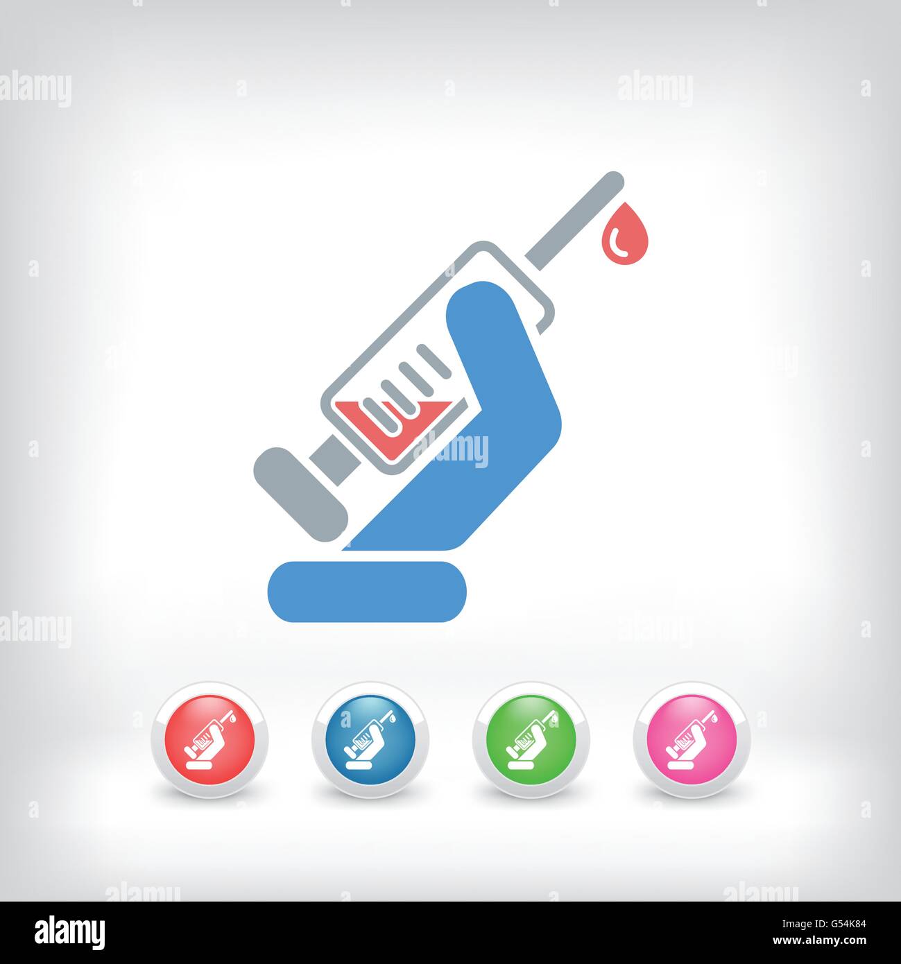 Dosage syringe Stock Vector Images - Alamy