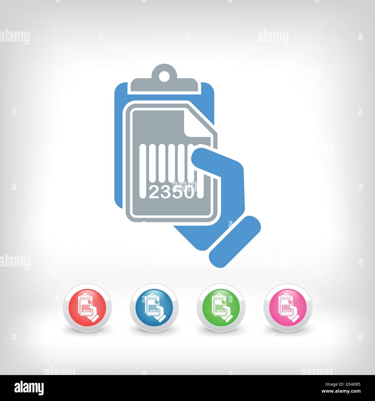 Bar code serial number icon Stock Vector Images - Alamy