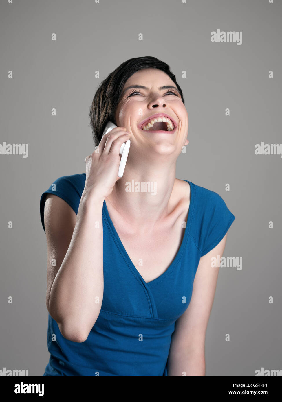 Hard laughing hi-res stock photography and images - Alamy