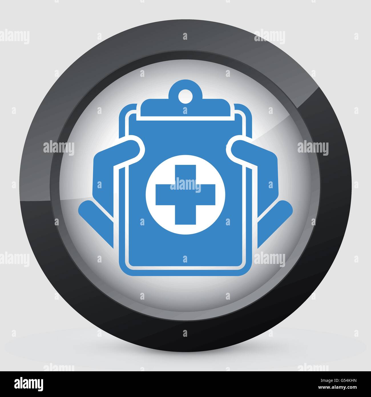 Medical records icon in Stock Vector Images - Alamy