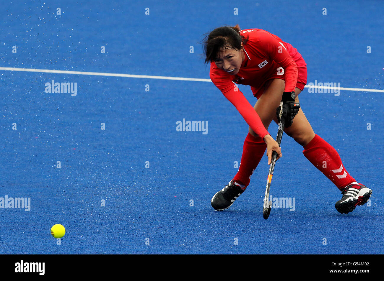 Korea's Seonmi Park in action against Argentina during the Visa ...