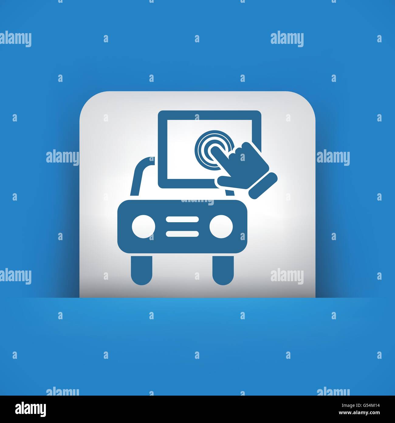 Touchscreen car device Stock Vector Image & Art - Alamy