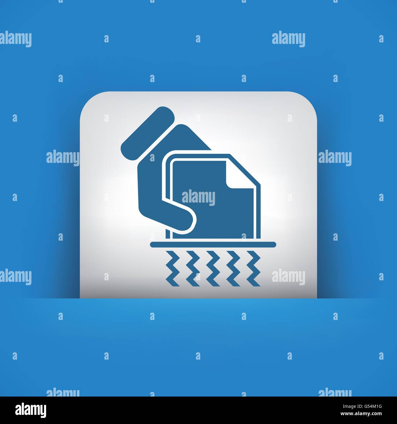 Paper shredder shredded paper Stock Vector Images - Alamy
