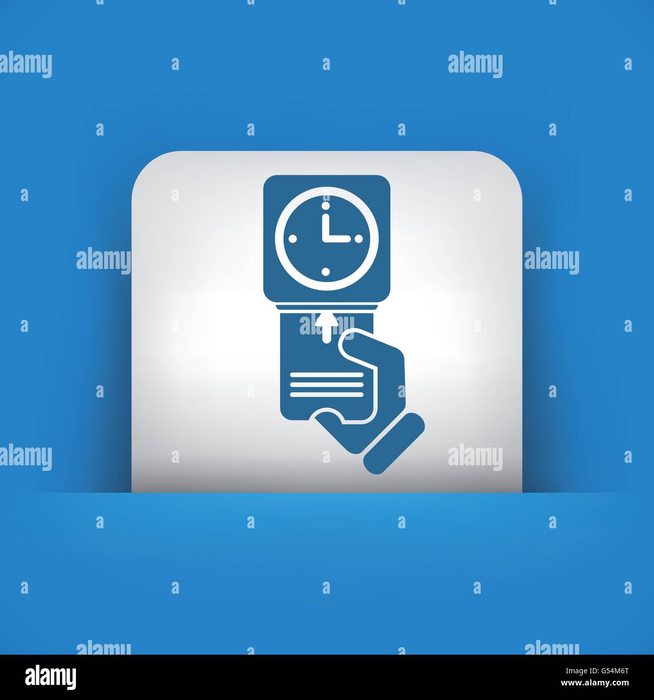 Clocking-in card icon Stock Vector Image & Art - Alamy