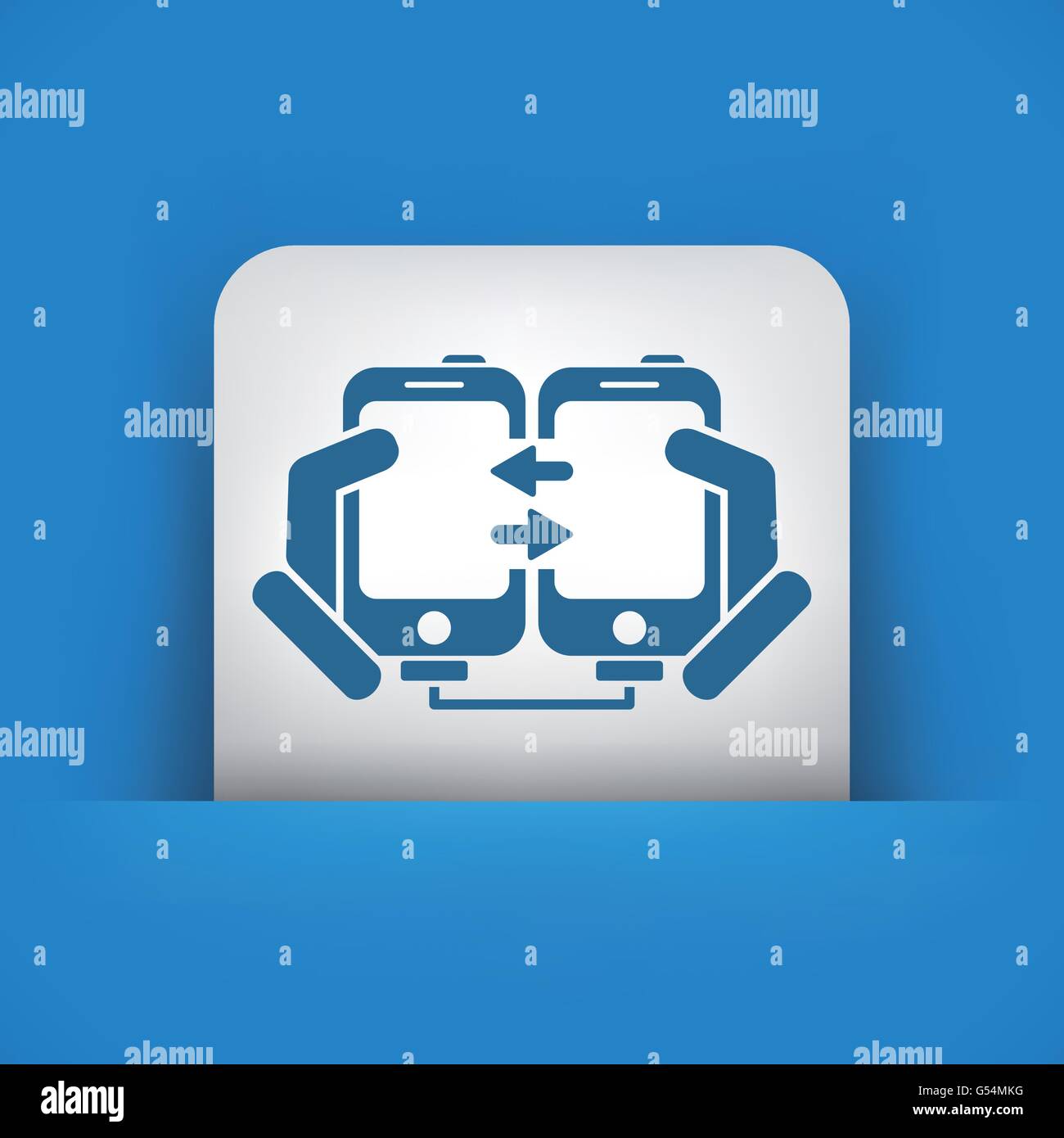 Sending data mobile phone Stock Vector Images - Alamy
