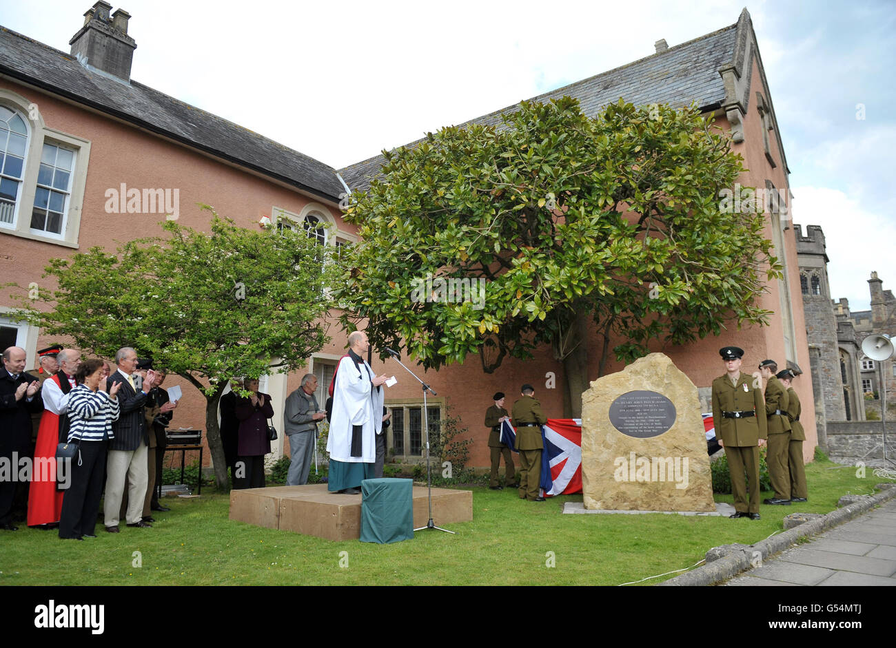A memorial to First World War veteran Harry Patch, during it's ...