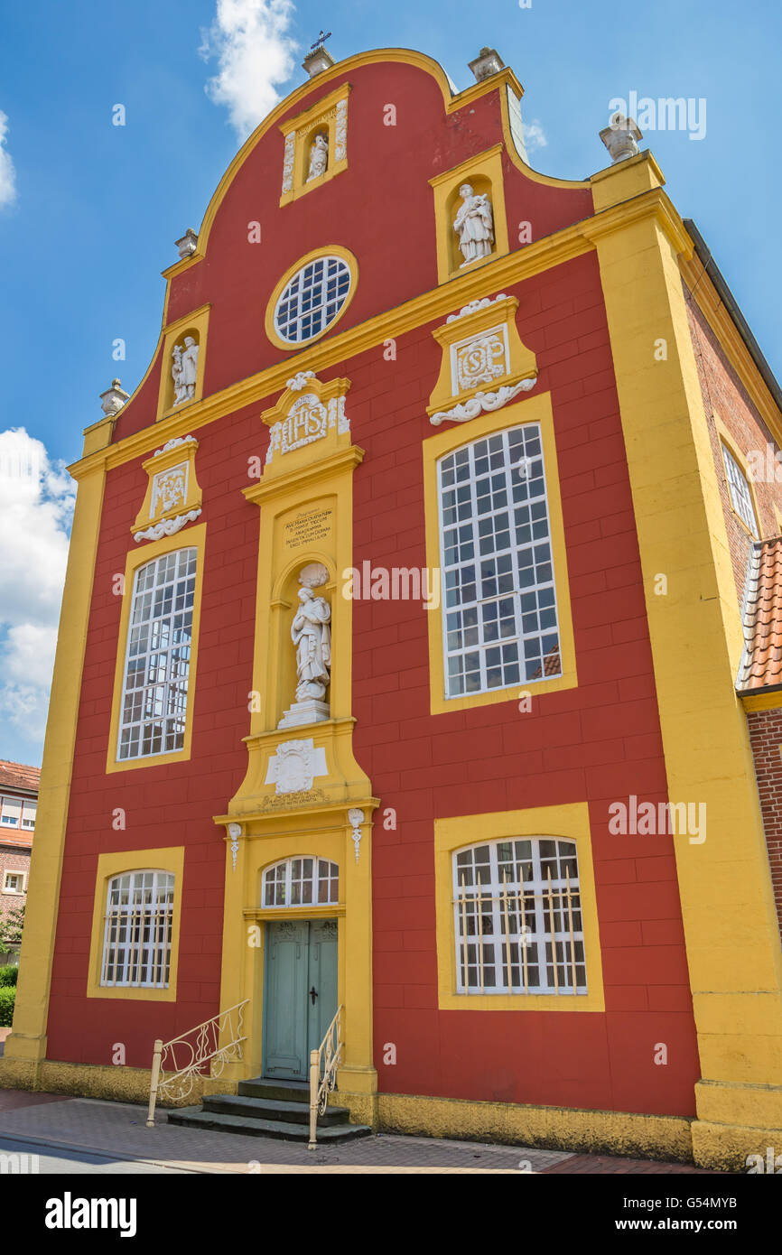 Front of the Gymnasialkirche church in Meppen, Germany Stock Photo - Alamy