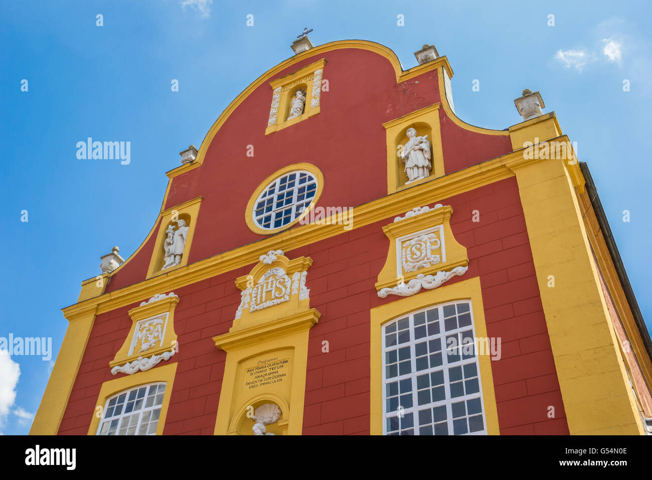Facade of the Gymnasial church in Meppen, Germany Stock Photo - Alamy