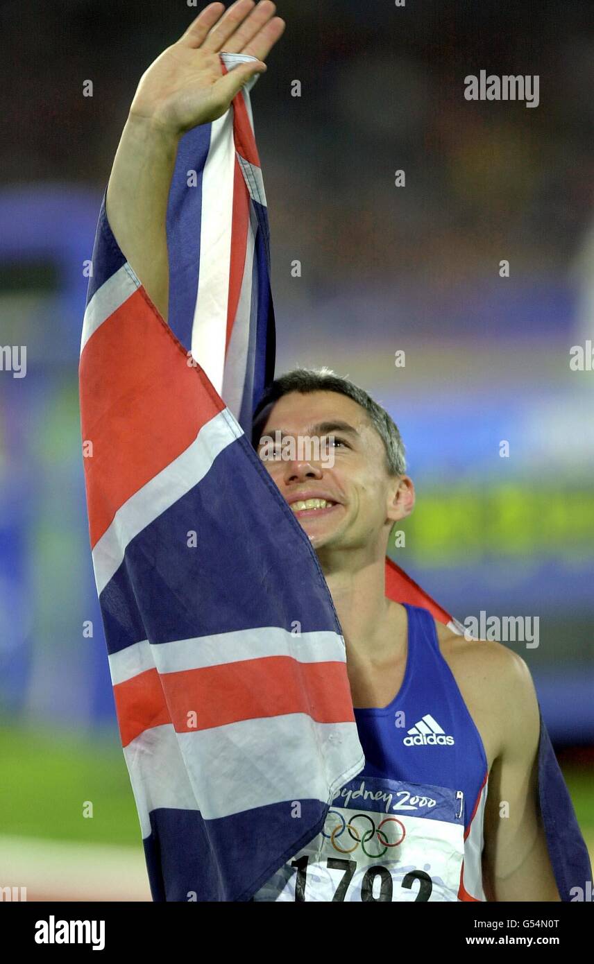 Olympics Jonathan Edwards Gold Stock Photo - Alamy