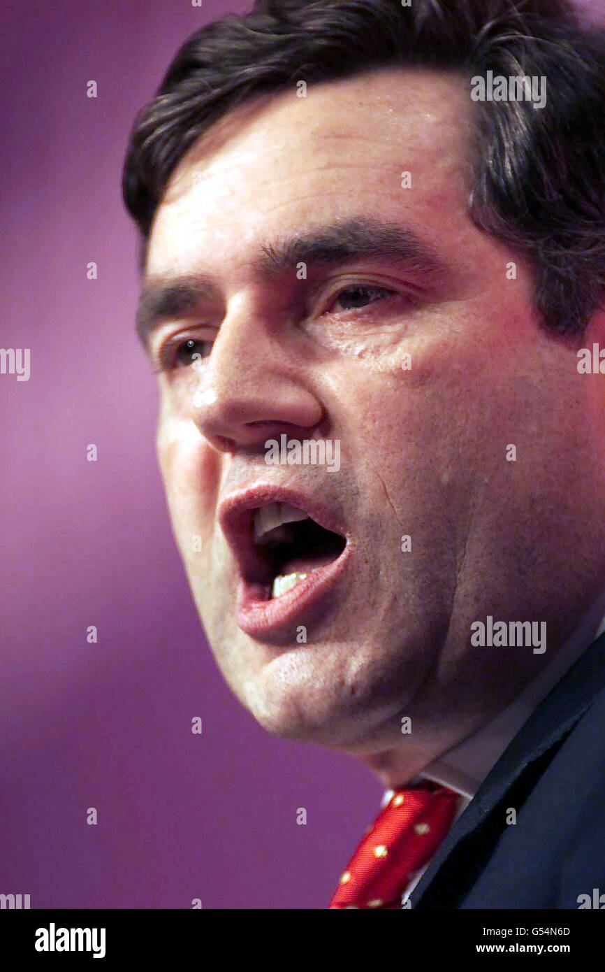 Labour conference Gordon Brown Stock Photo - Alamy