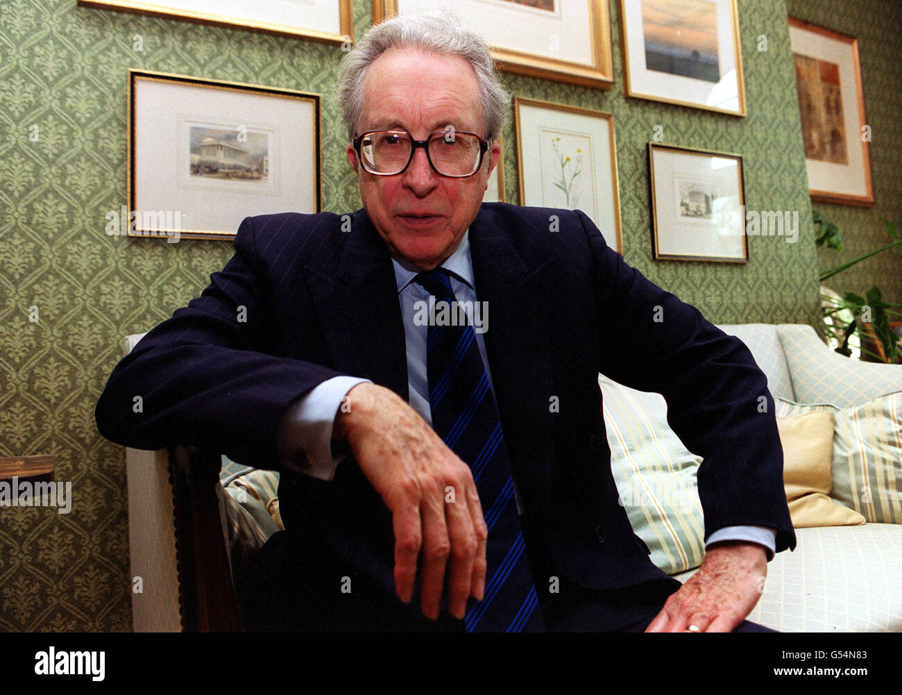 Lord borrie qc at his residential chambers in london hi-res stock ...