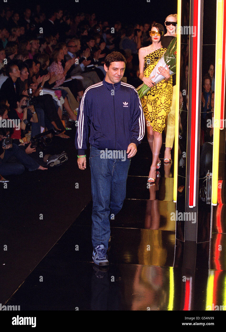 LFW Anthony Symonds. Fashion designer Anthony Symonds after his show on ...