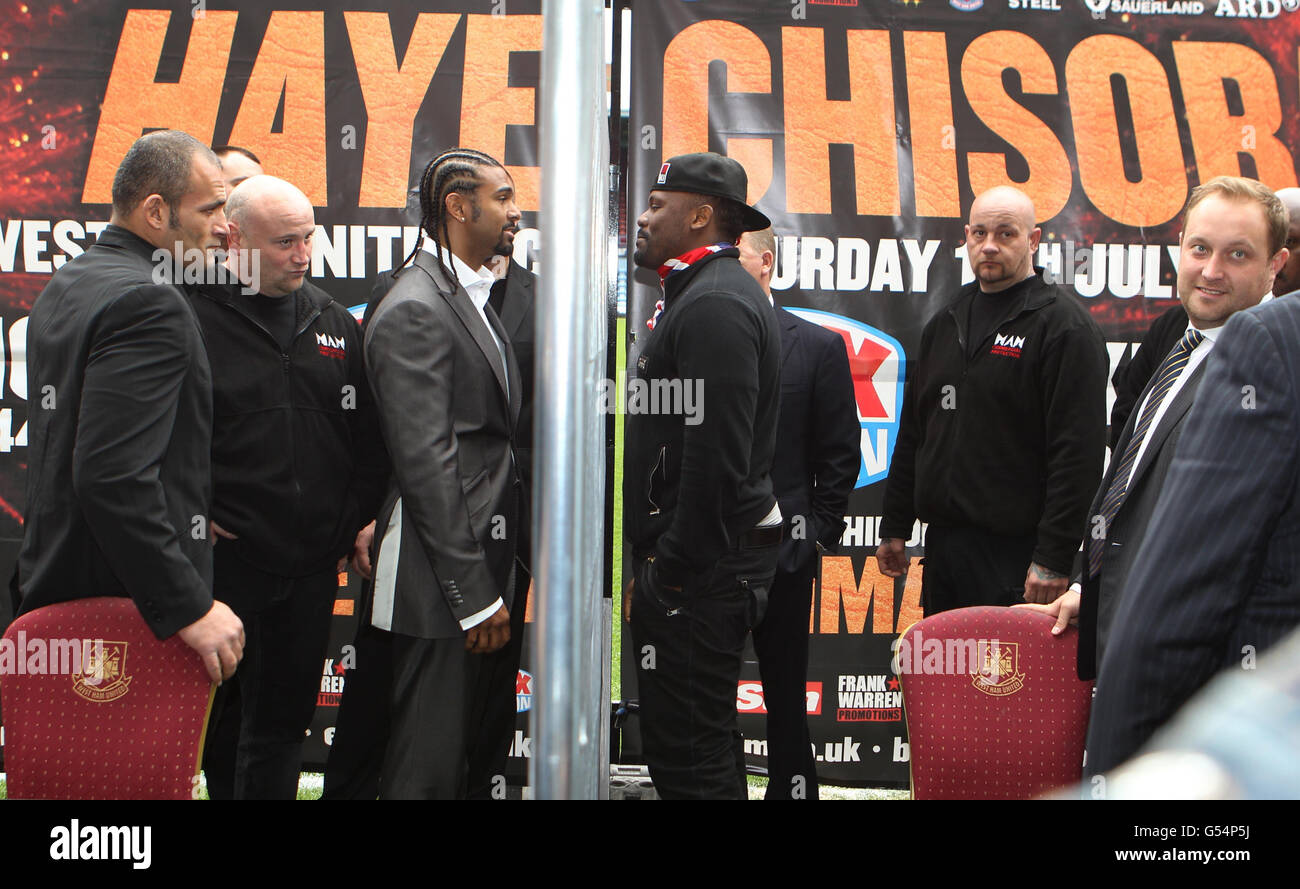 Boxing - David Haye and Dereck Chisora - Press Conference - Upton Park ...