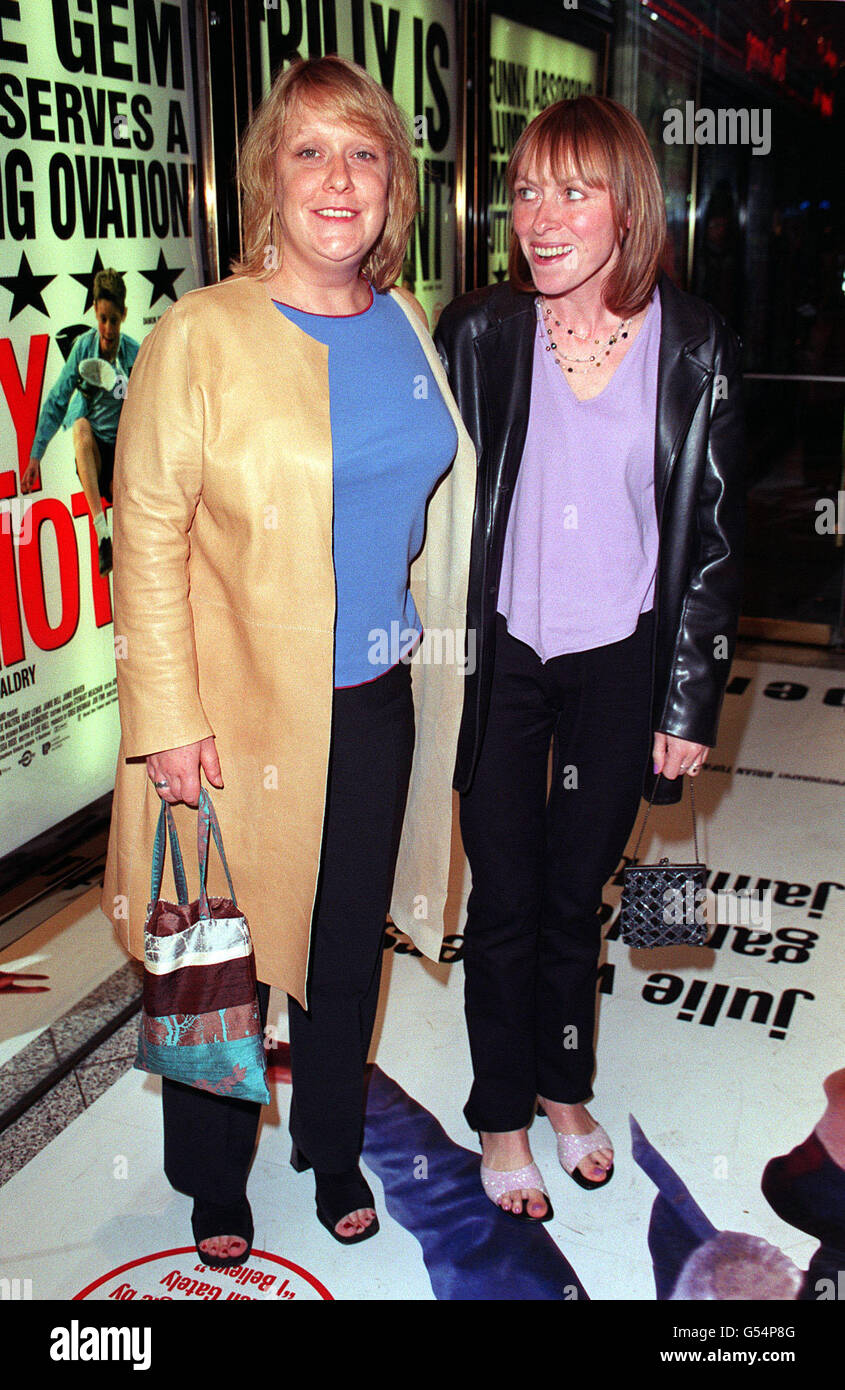 Actress Kathy Burke (L) and former Eastenders actress Tilly Vosbergh ...