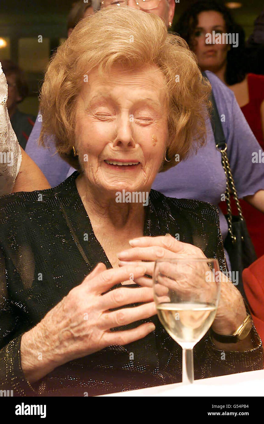 Baroness Barbara Castle at a party held in honour of her 90th birthday ...