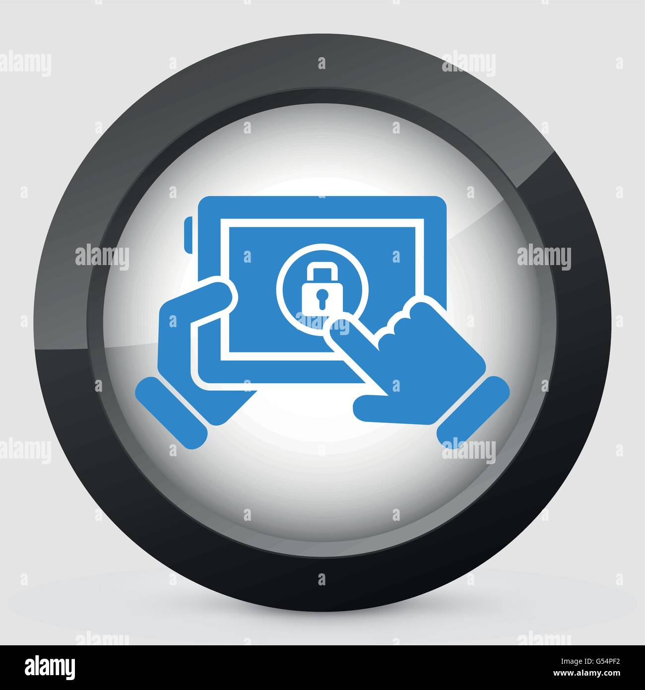Tablet hacker password login Stock Vector Images - Alamy