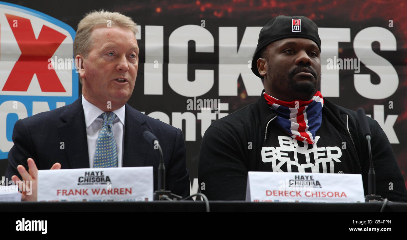 Boxing - David Haye and Dereck Chisora - Press Conference - Upton Park ...