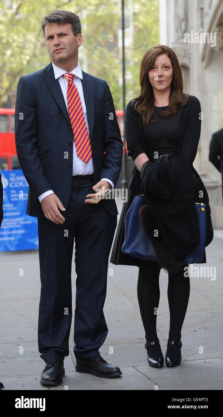 Lawyer mark lewis left and nicola philips hi-res stock photography and ...
