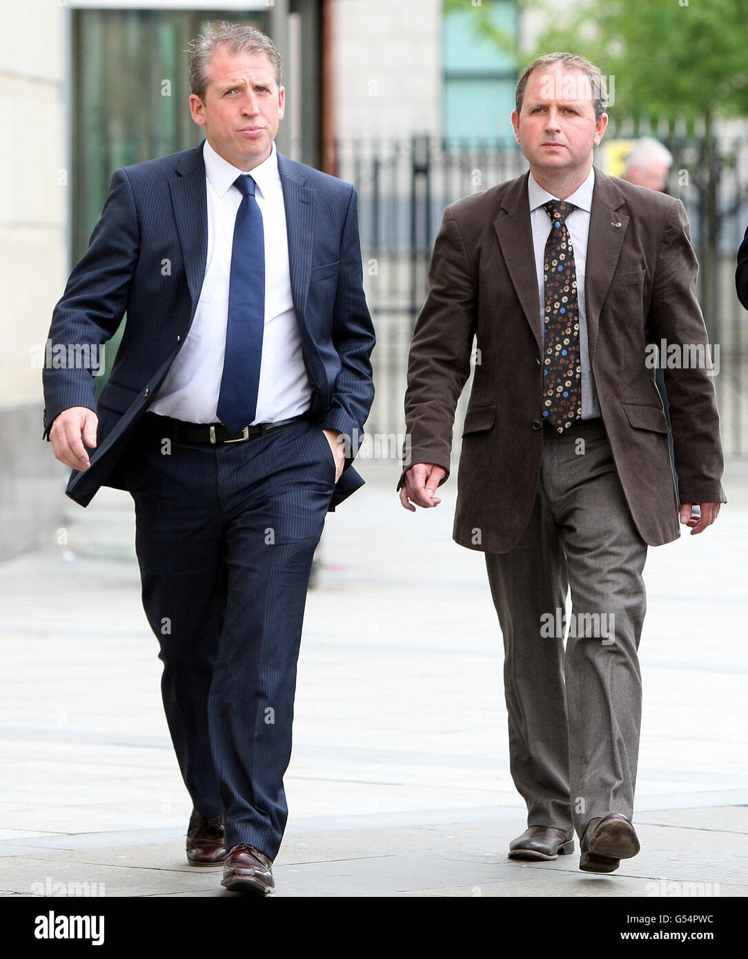 Brothers Jim (left) and Mark Wright, Directors of JMW Farms Ltd, leave ...