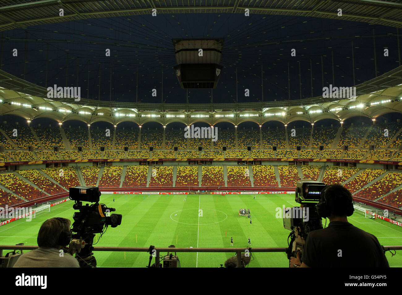 A general view of the National Arena in Bucharest, Romania Stock Photo ...