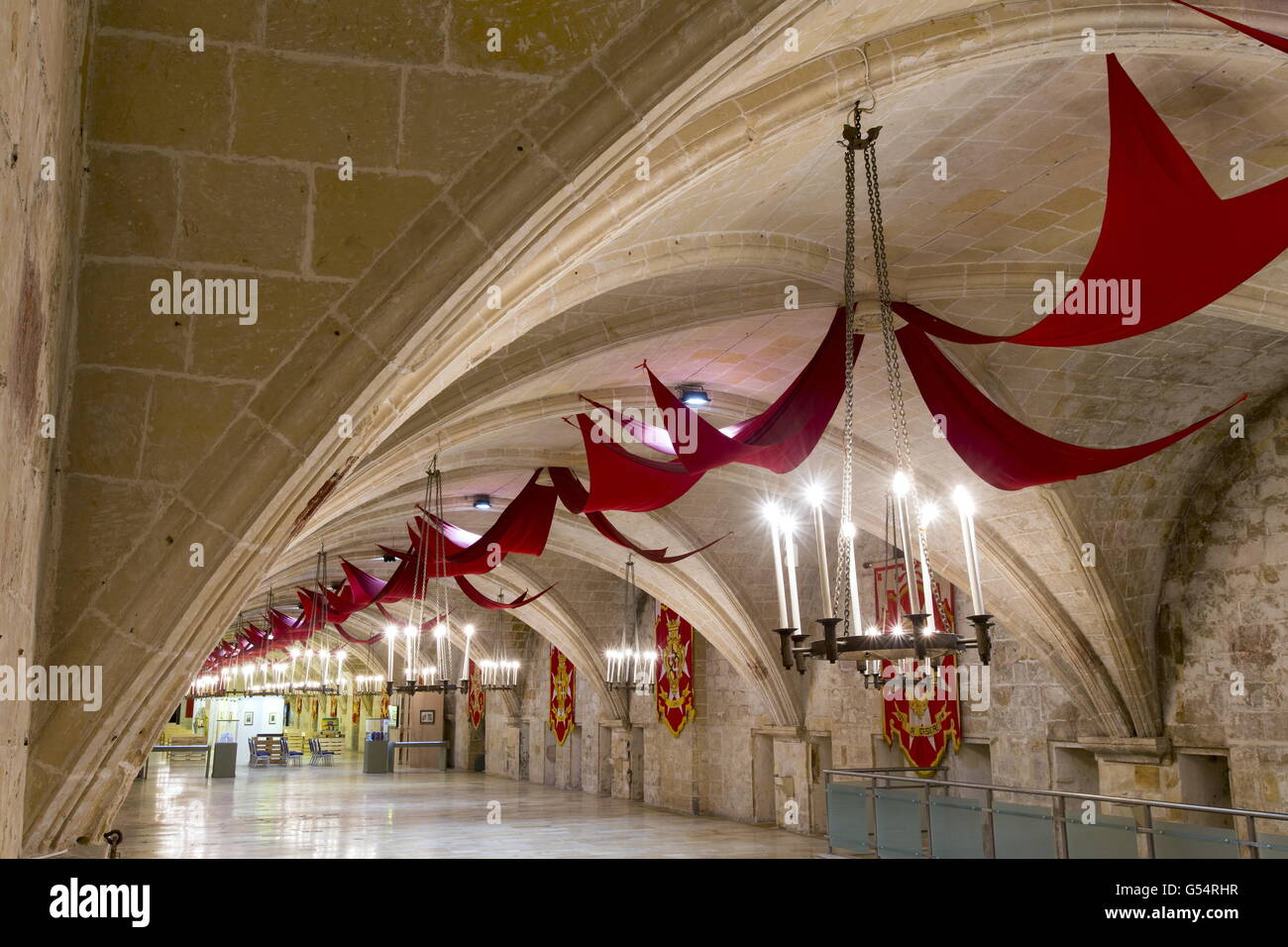 The Sacra Infermia (old hospital) in Valletta, the capital of Malta ...