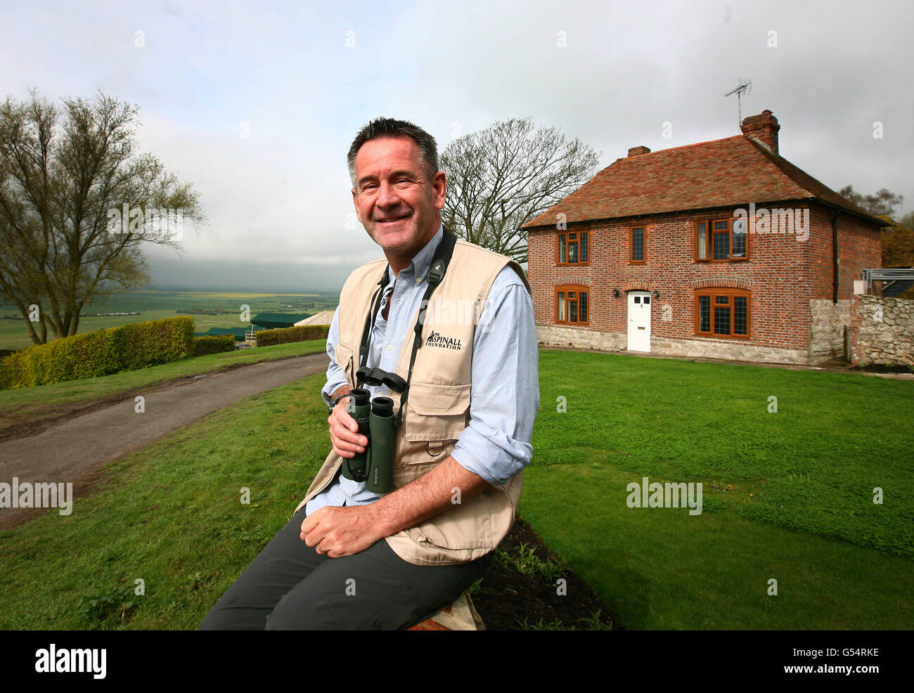 STANDALONE PHOTO. Wildlife expert and Zoologist Nigel Marven looks out ...