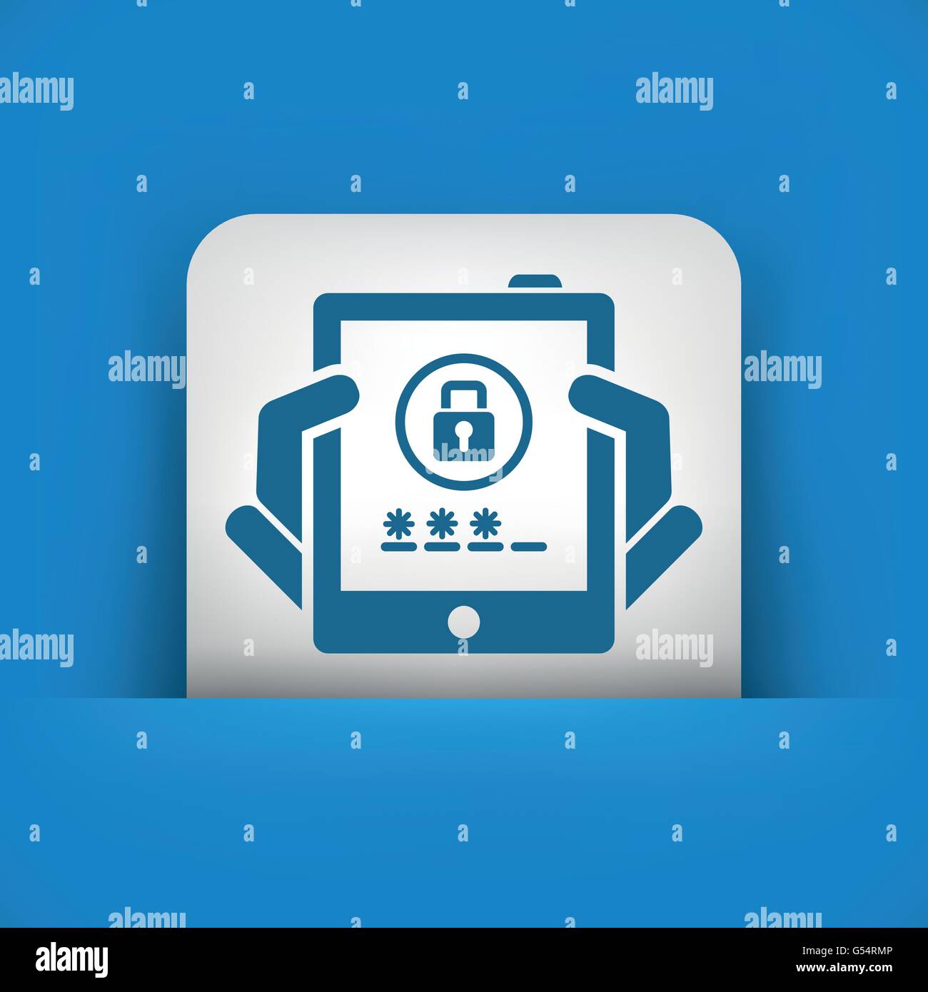 Tablet hacker password login Stock Vector Images - Alamy
