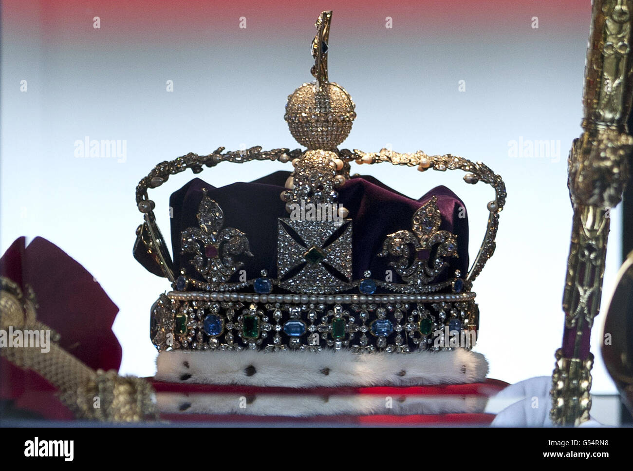 The three symbols of sovereign power hi-res stock photography and ...