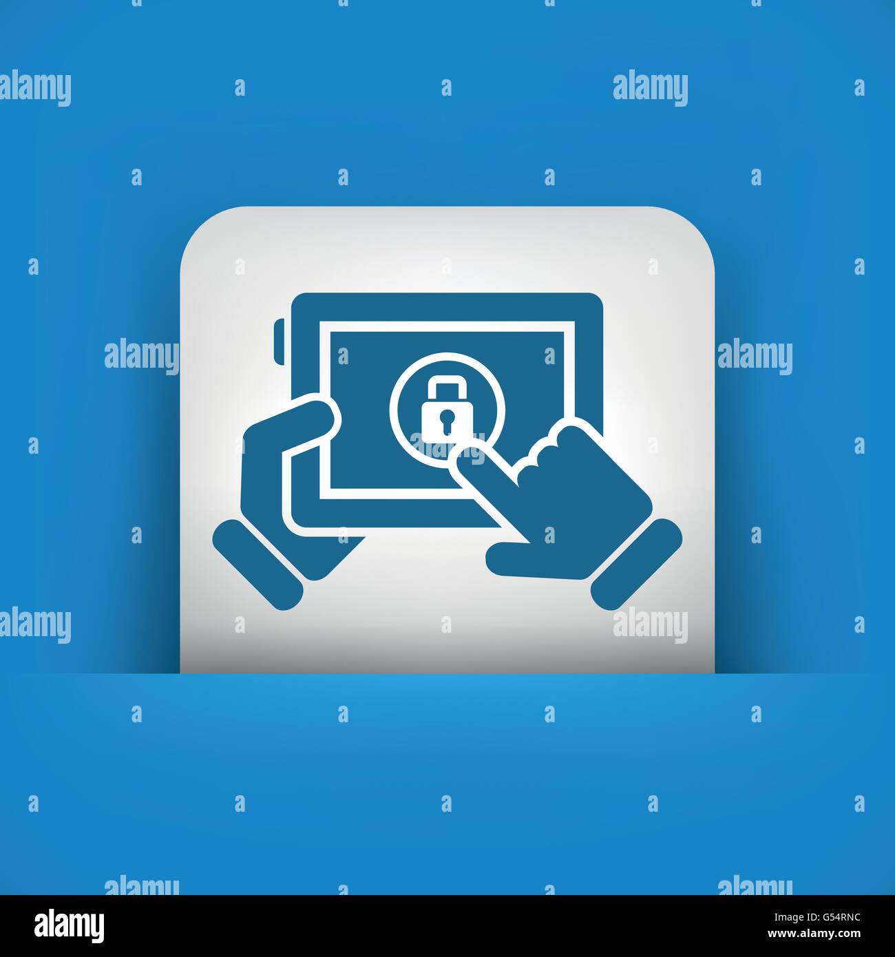 Tablet hacker password login Stock Vector Images - Alamy