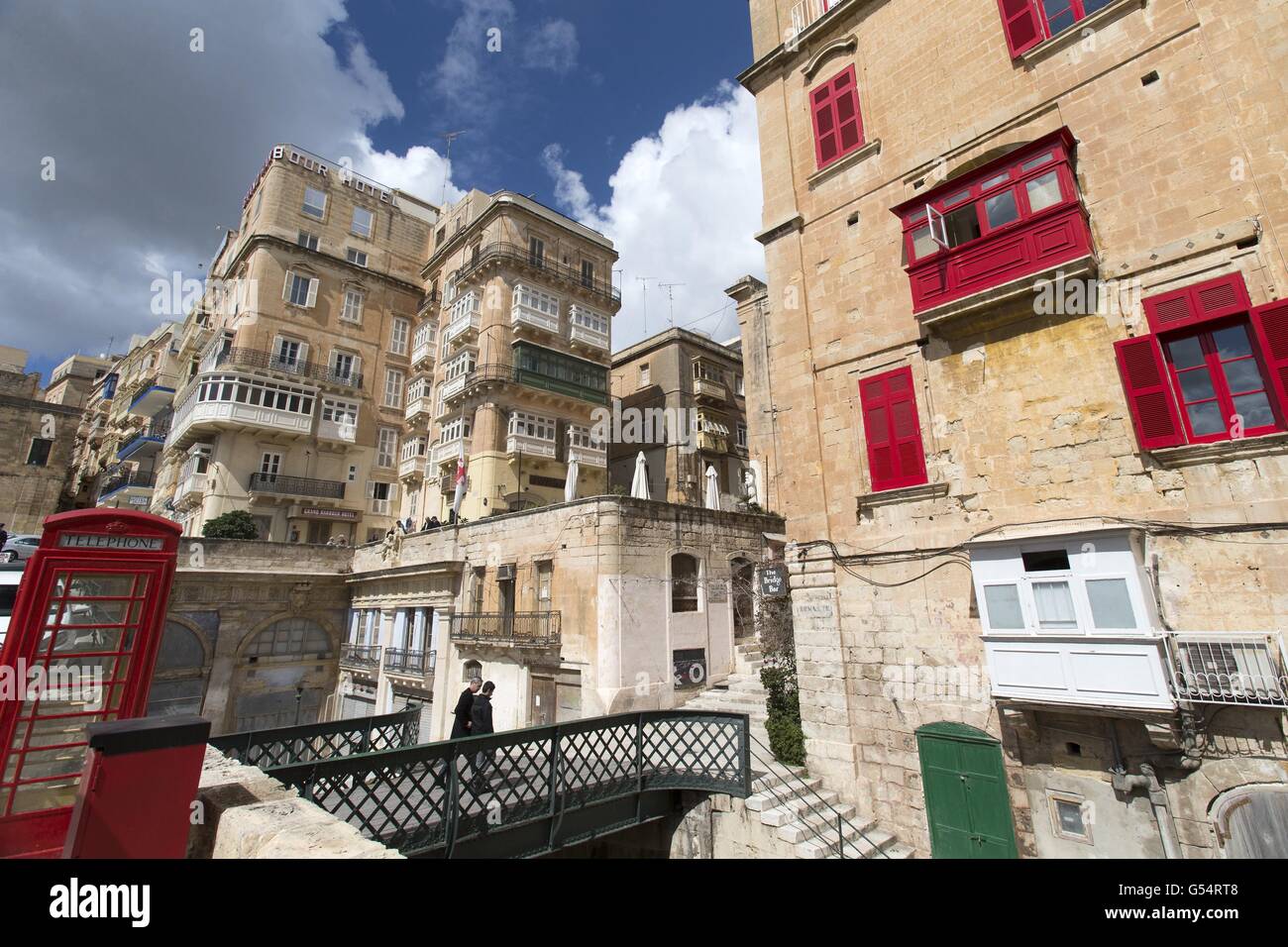The Bridge Bar above the Victoria Gate in Valletta, the capital of ...